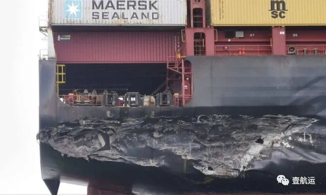 突发一大型集装箱船在马六甲海峡被油轮追尾船体严重损坏涉及多家知名共舱船公司